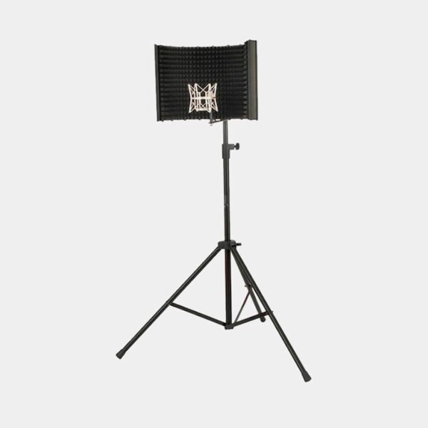 Accenta USA MIC-4 - Panel acústico para micrófono de espuma con trípode ...